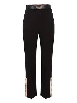 Elisabetta Franchi Belted Capri Trousers - Black