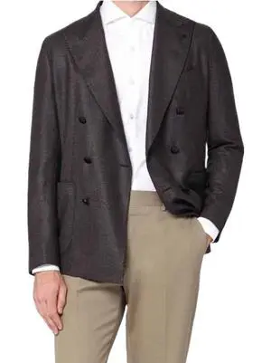 Tagliatore Tagliatore Double-Breasted Tailored Blazer Brown