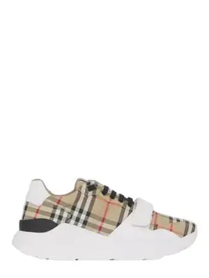 Burberry Burberry Vintage Checked Panelled Sneakers White