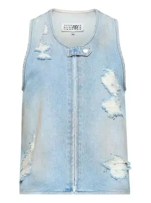 MAISON MARGIELA Mm6 Maison Margiela Distressed Scoop Neck Vest