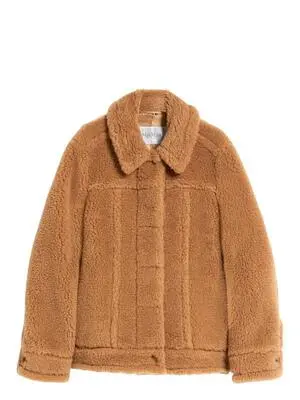 Max Mara Teddy Faux-shearling Jacket - Brown