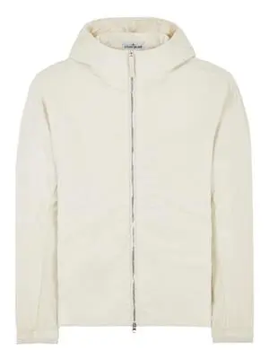 Stone Island Hooded Zip-up Jacket - Gypsum Color