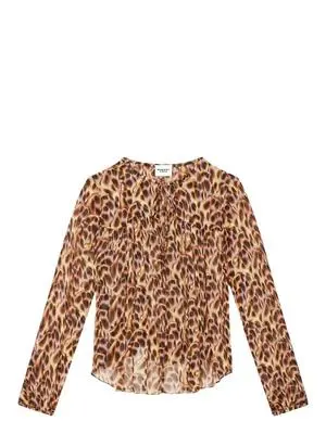 Isabel Marant Étoile Daytonea Printed Ruched Blouse - Brown