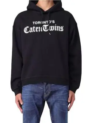 Dsquared2 Long-sleeved Hooded Sweatshirt - Black