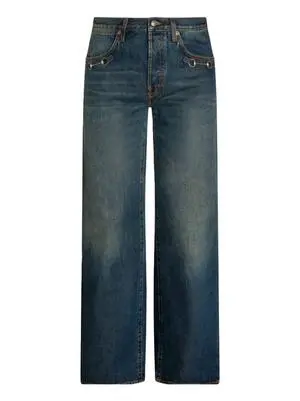 Gucci Horsebit Bootcut Denim Pants - Blue
