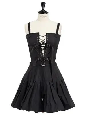 Dior Sleeveless Buckled Dress - Black