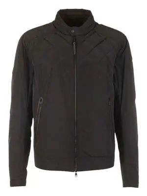 Moncler Logo Patch Quilted Puffer Jacket - Black