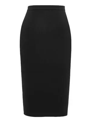 Saint Laurent High Waisted Pencil Skirt - Black