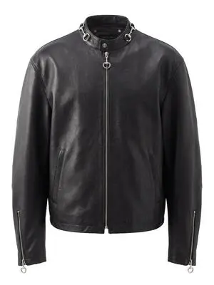 Gucci Horsebit Detail Zip-up Jacket - Black