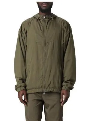DIESEL® Logo-jacquard Zip-up Hooded Jacket - Green
