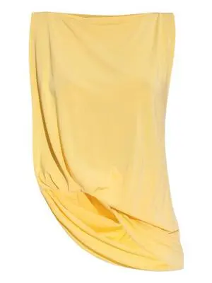 Jacquemus Le Haut Peplo Twist Detailed Sleeveless Top - Yellow