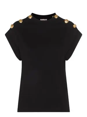 Alexander McQueen Embellished T-shirt - Black