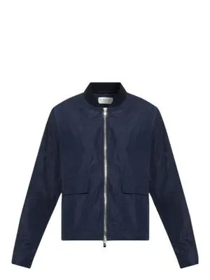 Officine Générale Nathane Zip-up Bomber Jacket - Navy Blue