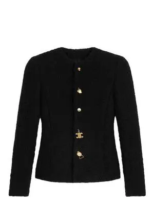 Celine Jacket In Cashmere And Wool - Black
