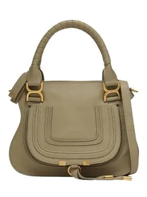 Chloé Marcie Logo Shoulder Bag - Brown