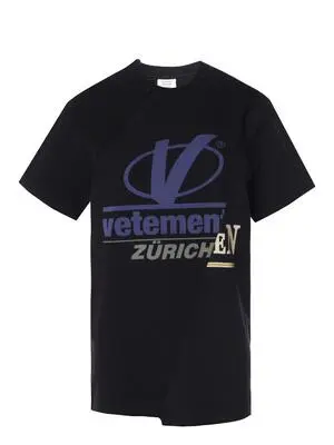 Vetements Logo Logo T-shirt - Black