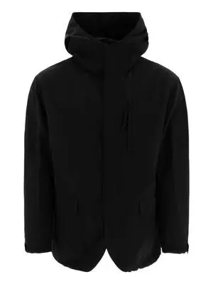 Comme Des Garçons Hooded Jacket With Pockets - Black