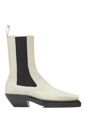 Bottega Veneta Square Toe Chelsea Boots - Nude