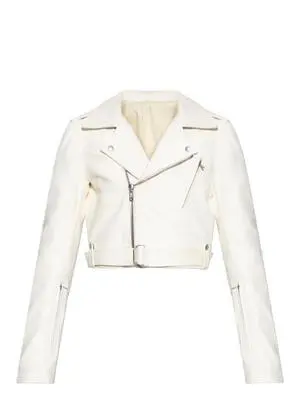 RICK OWENS Rick Owens Cropped Zipped Jacket With Belt And Metal Hardware