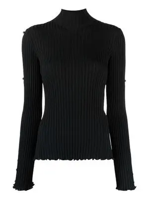Bottega Veneta Cut-out Turtleneck Sweater - Green