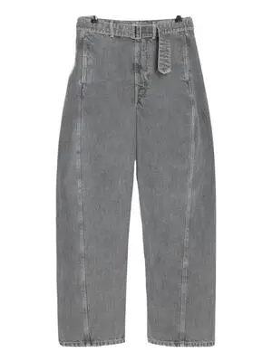 LEMAIRE Twisted Belted Pants - Heather