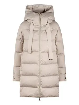 Herno Herno Zip-Up Drawstring Hooded Jacket Gray