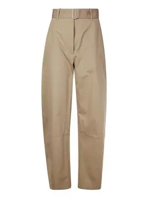 Studio Nicholson High Waisted Tailored Trousers - Nude