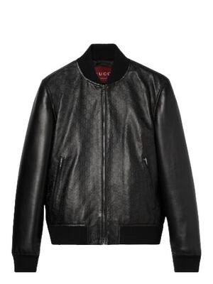 Gucci Monogrammed Zip-up Jacket - Black