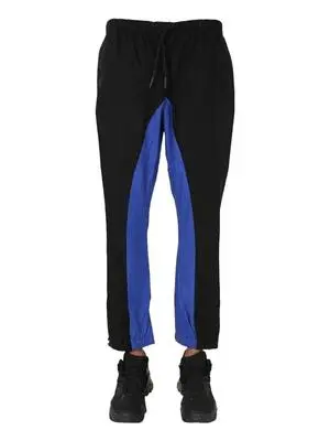 MARCELO BURLON COUNTY OF MILAN Two-color Sweatpants - Black