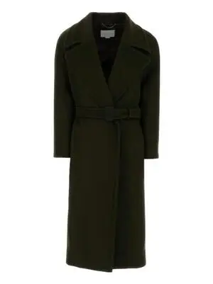 Stella McCartney Stella McCartney Belted Long Coat Black