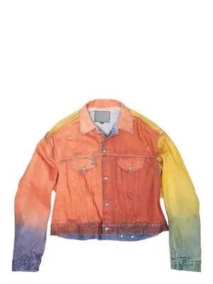 R13 Eli Denim Trucker Jacket - Multicolor