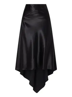 ALAÏA Alaia Asymmetrical Midi Skirt