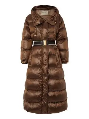 MAX MARA Max Mara Quilted Long Down Coat With Belt