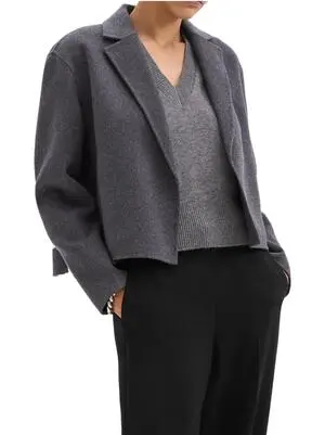 Theory Relaxed Cardigan Jacket - Black