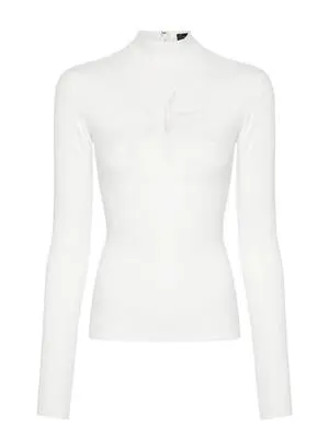 MUGLER Mugler Star Cutout Long-Sleeve Top