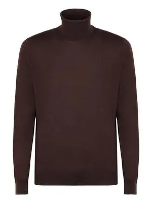 Kiton Turtleneck Knit Pullover - Darkbrown