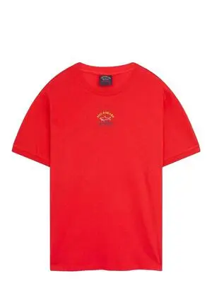 Paul & Shark Logo Printed T-shirt - Red