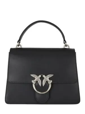 Pinko Logo Flip Shoulder Bag - Black