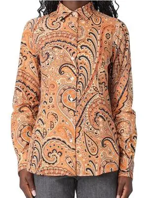 Etro Printed Long Sleeve Shirt - Brown