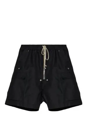 Rick Owens Drawstring Cargo Shorts - Black