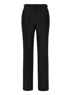 THE ROW Pleated Tailored Trousers - Black