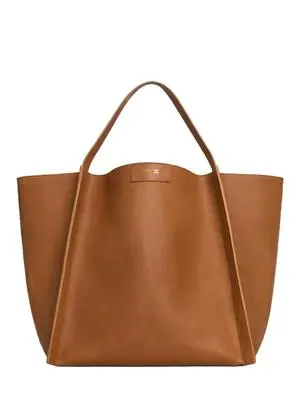 Celine Medium Cube Bag In Calfskin - Light Tan