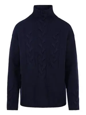 Max Mara High-neck Long-sleeved Sweater - Black