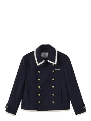 Marissa Chiara Double-breasted Casual Jacket - Blue