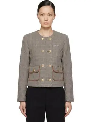MARISSA CHIARA Long-sleeved Casual Jacket - Coffee