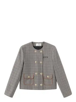 Marissa Chiara Long-sleeved Casual Jacket - Coffee