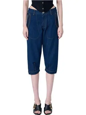 VIVIENNE WESTWOOD Knee-length Denim Shorts - Blue