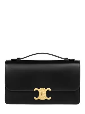 CELINE Celine Medium Triomphe Folio In Shiny Calfskin