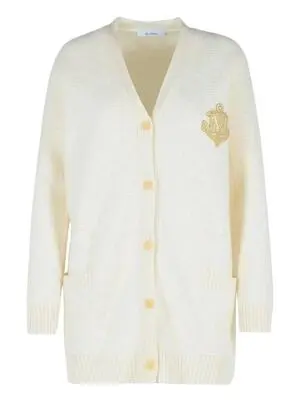 Max Mara V-neck Long-sleeved Sweater With Pockets - No