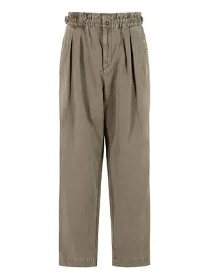 Isabel Marant Étoile Straight-leg Trousers With Elasticated Waist - Gray